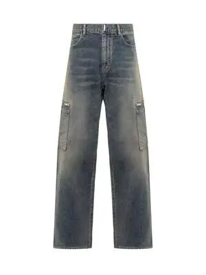 Givenchy Cargo Jeans - Medium Blue