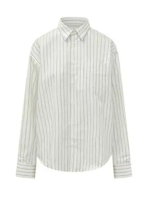 AMI Ami Alexandre Mattiussi Striped Pocket Shirt