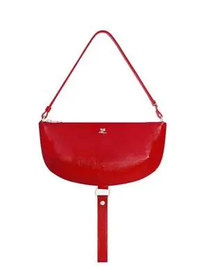 COURREGES Holy Eclipse Leather Bag - Red