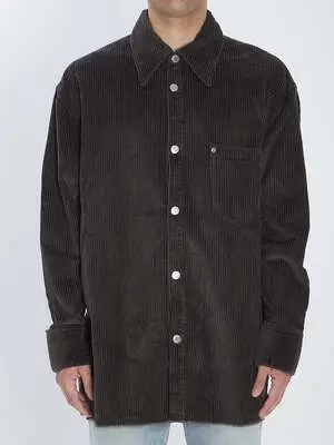 AMI Paris Cotton Overshirt - Grey