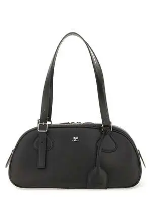 COURREGES Friday Medium Shoulder Bag - Black