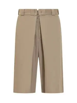 Givenchy Blend Cotton Bermuda Shorts - Beige