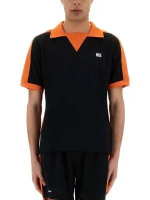WALES BONNER Jersey Polo - Black