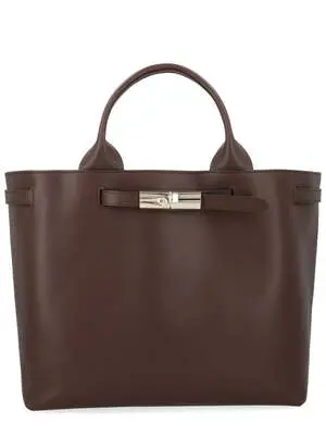 Longchamp Le Smart L Handbag Leather - Brown