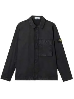 Stone Island Comfort Fit Bellows Pocket Jacket - Nero