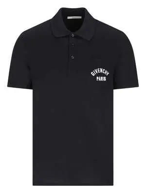 Givenchy Logo Pocket Polo Shirt - Navy