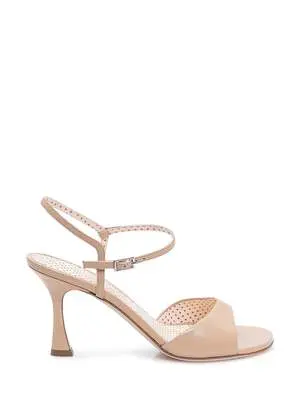 3JUIN Strappy Sandals With Ankle Strap And Sculptural Heel
