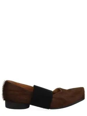 UMA WANG Square Toe Ballerina Flats - Grey