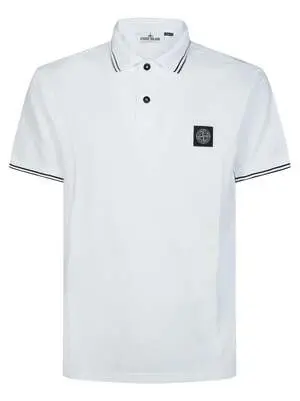 Stone Island Mini Polo For Ss26 - Bianco
