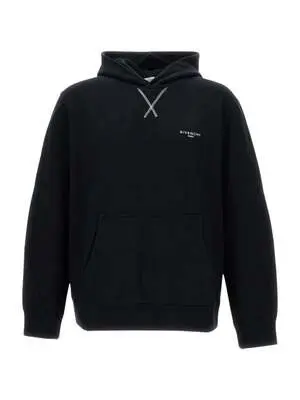 Givenchy Logo Detail Cotton Hoodie - Nero