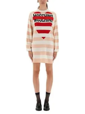 Moschino Wool Mini Dress - Pink
