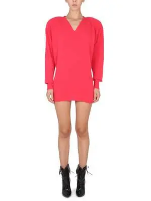 Philosophy Di Lorenzo Serafini Mini Dress In Wool And Cashmere