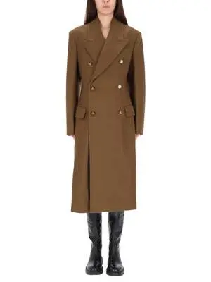 VIVIENNE WESTWOOD Double-breasted Wool And Cashmere Coat