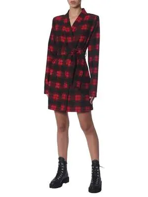 BEN TAVERNITI UNRAVEL PROJECT Wrap-style Mini Dress