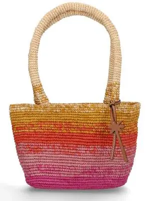 Manebí Medium Raffia Shoulder Bag - Multicolour