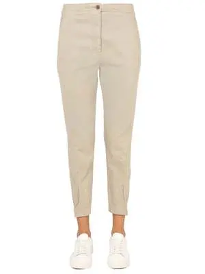 Aspesi Tailored Lyocell Blend Trousers - Beige