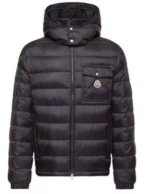 Moncler Down-filled Quilted Jacket With Detachable Hood - Blu
