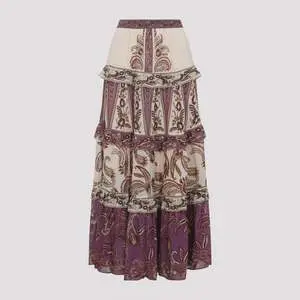 Farm Rio Delicate Ainika Viscose Long Skirt
