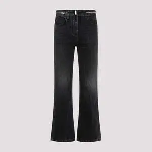 Givenchy Logo-plaque Bootcut Jeans