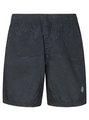 Stone Island Mini Cargo Shorts Ss26 Collection - Blu