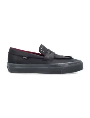 VANS Premium Leather Slip-on Loafers With Stud Detailing - Hardware Black