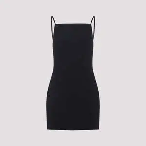 Givenchy Sliced Mini Dress In Crepe Cady - Black