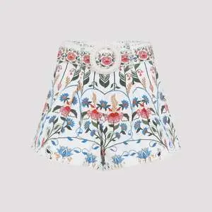 Farm Rio Fraga Print Cotton Rio Shorts - Multicolour