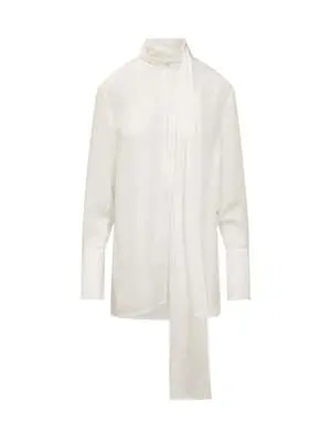 Givenchy GIVENCHY Silk Blouse With Tie Detail Ivory