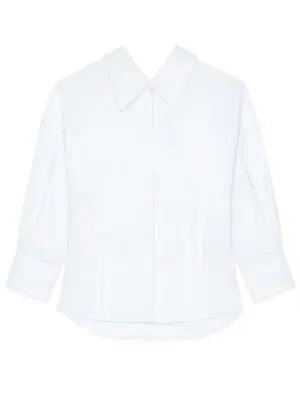 Givenchy Long-sleeved Cotton Poplin Shirt - Bianco