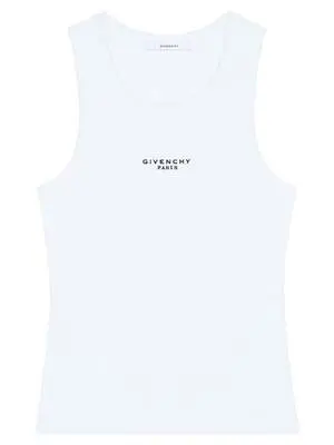 Givenchy Paris" Logo Tank Top - Bianco