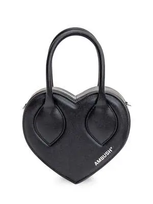 AMBUSH Heart-shaped Mini Handbag - Black