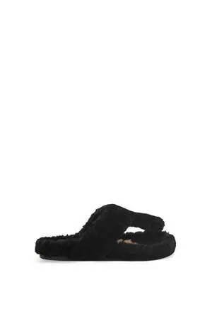 Loewe Ease Toe Post Sandal - Black