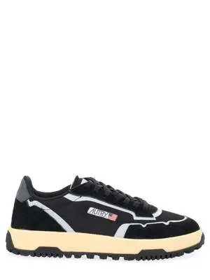 AUTRY Low-top Mesh And Suede Sneakers - Black