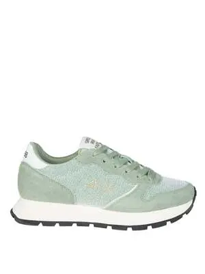 SUN 68 Mini Glitter Textile Sneakers For - Verde