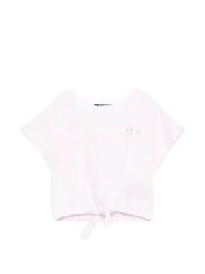 Balmain Mini Adjustable Hem Graphic T-shirt