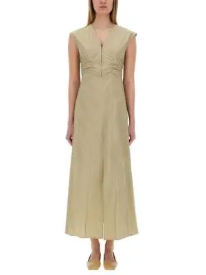 ALYSI V-neck Maxi Dress - Green