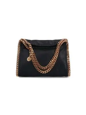 Stella McCartney Faux Leather Mini Falabella Tote - Black