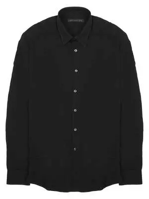 LOW BRAND Long-sleeve Button-up Shirt - Black
