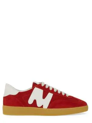 MSGM Paneled Suede Sneakers - Red