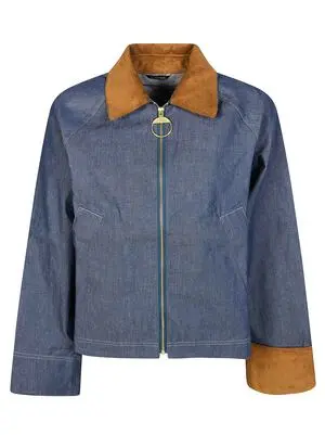 Barbour Showerproof Mini Denim Shorts For - Blu