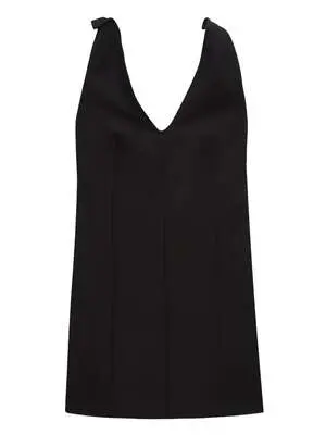MSGM V-neck Mini Dress - Black