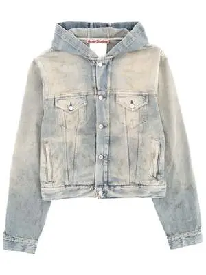 Acne Studios Orayo U Penicillin Denim Jacket With Hood - Blue