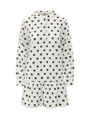 Fiorucci Mini Polka Dot Dress - White