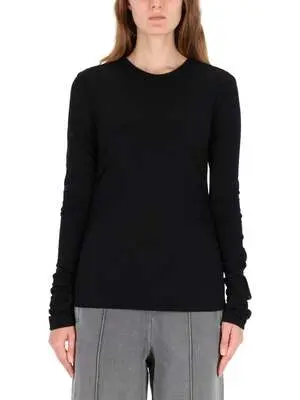 Our Legacy Fitted Long-sleeve Jersey Top - Black