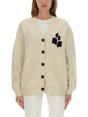 MARANT ETOILE Isabel 'norton' Cardigan - Beige