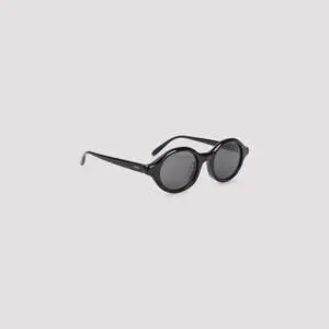 Loewe Slim Acetate Oval Sunglasses - Black