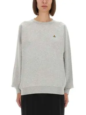 VIVIENNE WESTWOOD Raglan Sleeve Sweatshirt - Grey