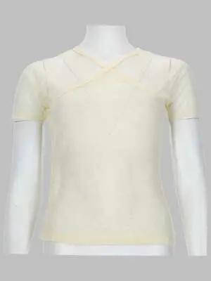 Paloma Wool Slim Fit Mesh Top - Ivory
