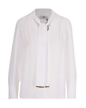 Elisabetta Franchi Bow Detail Shirt - Avorio