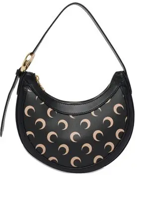MARINE SERRE Moon Jacquard Mini Bag - Nero
